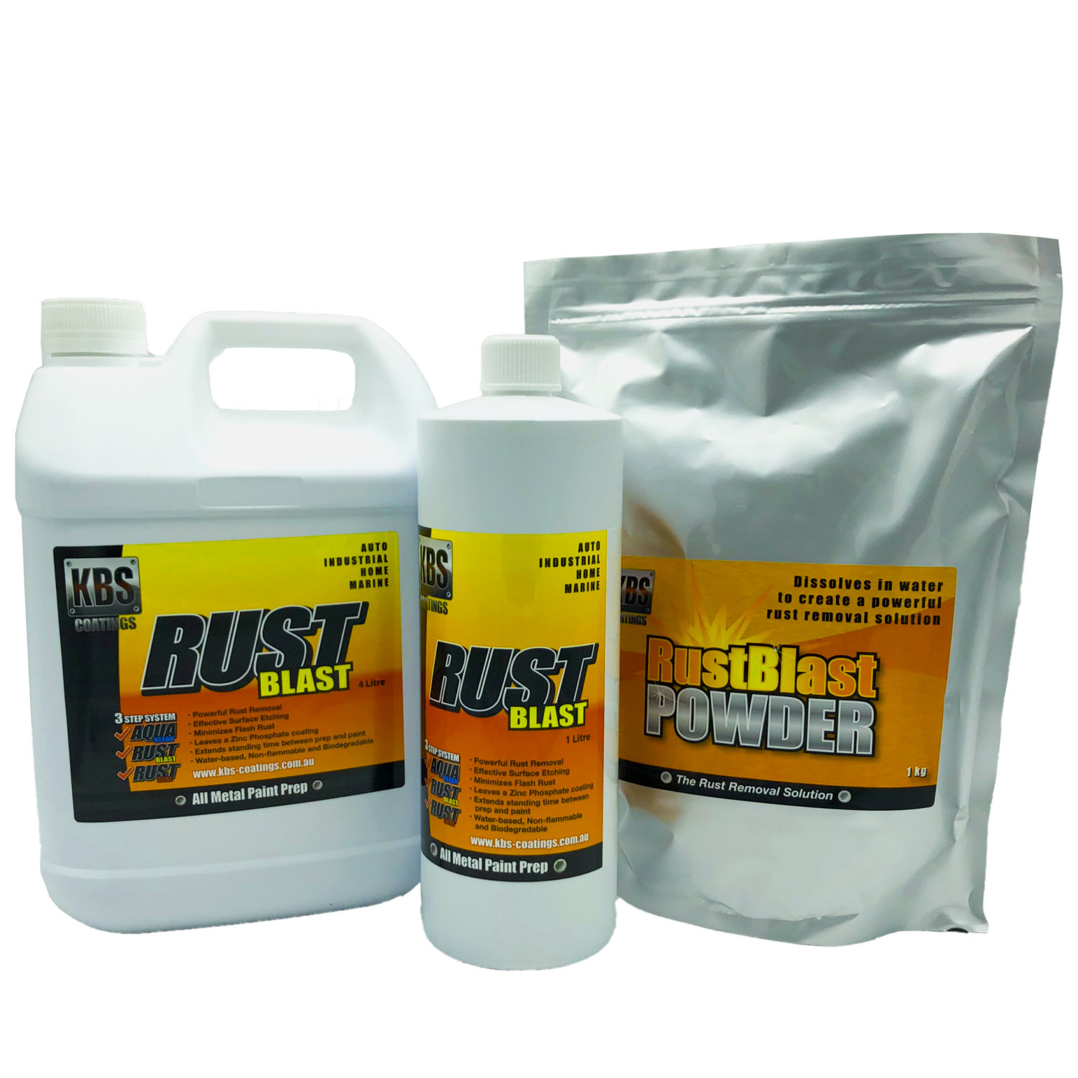 KBS Rust Blast and Rust Blast Powder Oz Loading Ramps